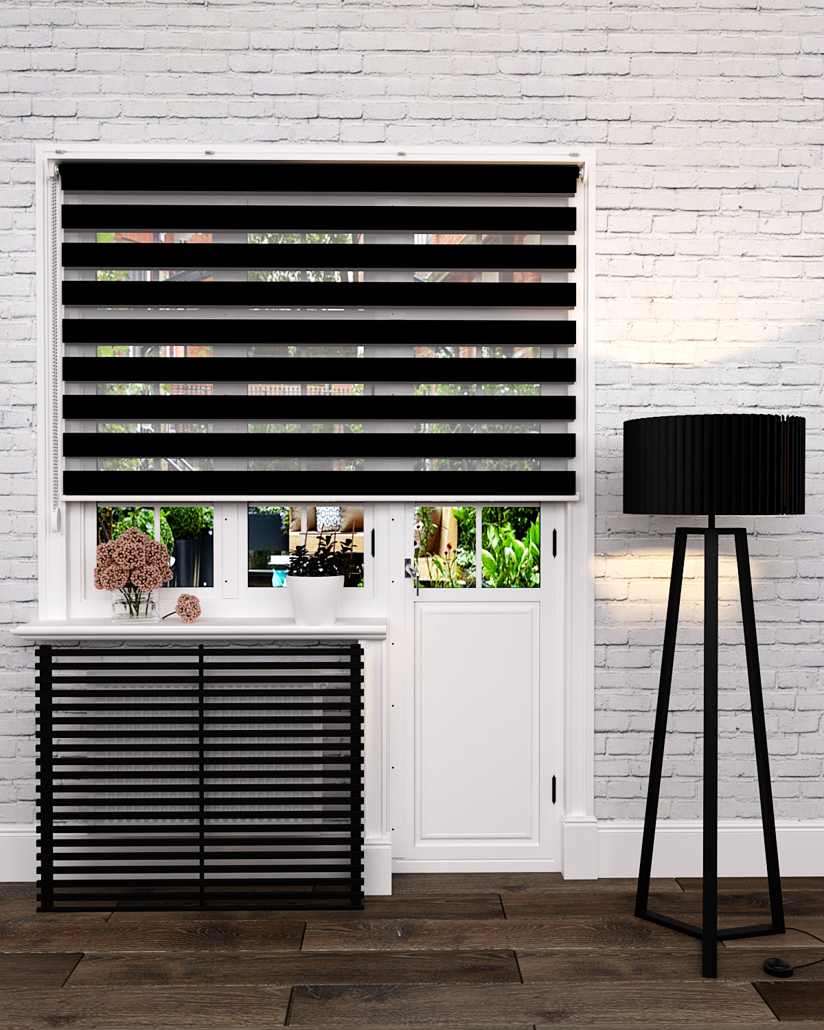 Ekonomik Zebra Perde Siyah Modeli - Sezerler Perde